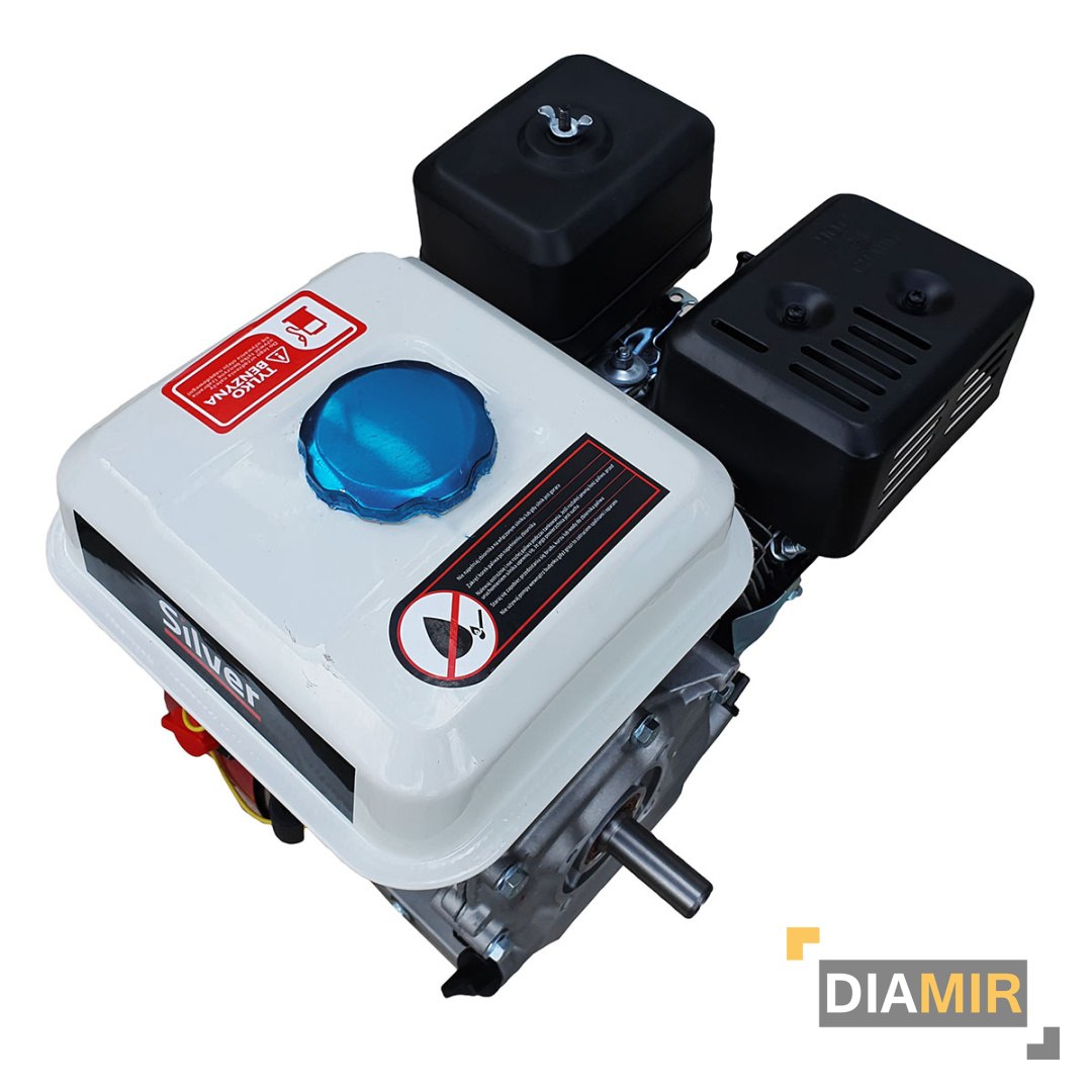 SILNIK SPALINOWY 7 KM 7,0 HP 19mm OHV DO POMPY ZAGĘSZCZARKI GOKARTA > SILVER